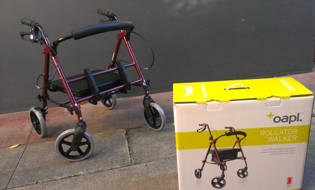 Lowered 4 Wheel Walker